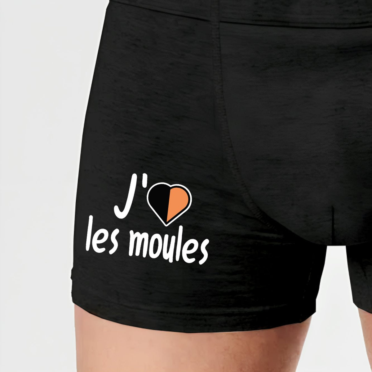 Boxer Homme J'aime les moules | Idée cadeau original