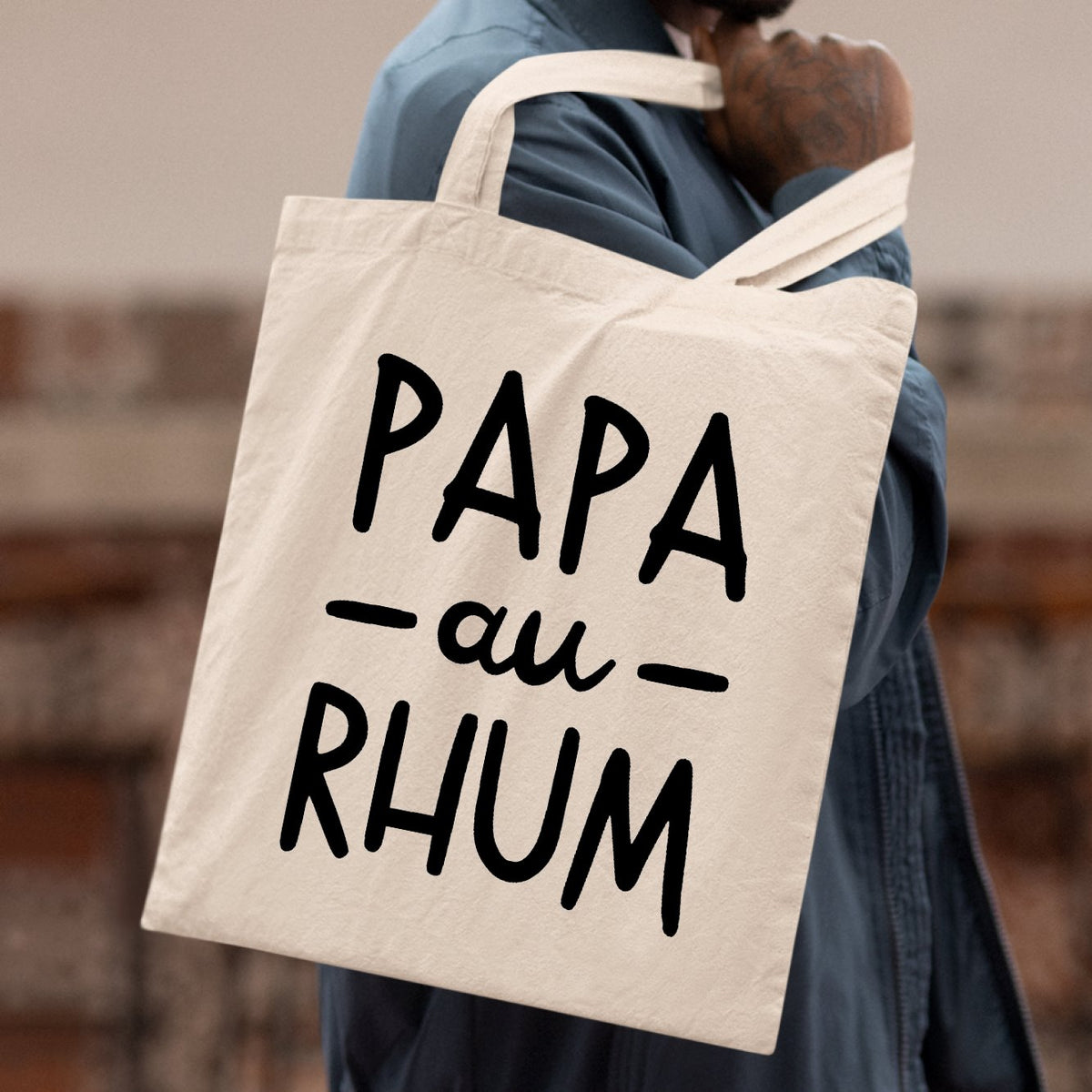 Tote bag Papa au rhum | Idée cadeau original
