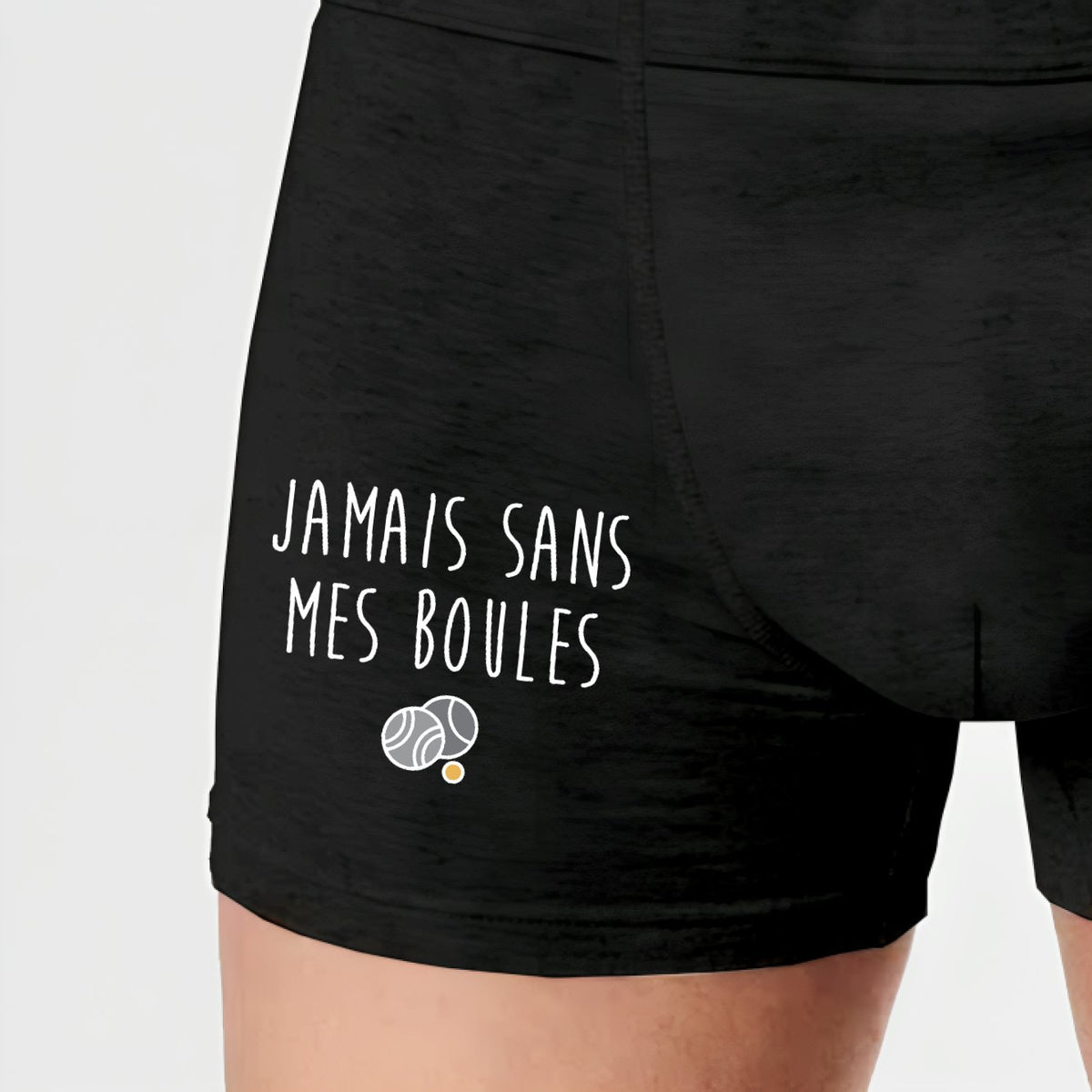 Boxer Homme Jamais sans mes boules | Idée cadeau original