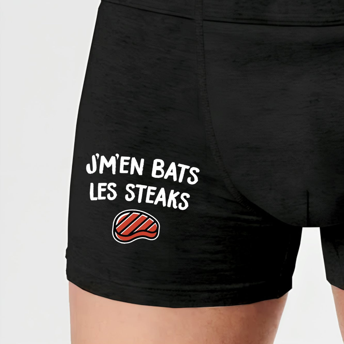 Boxer Homme J'm'en bats les steaks | Idée cadeau original