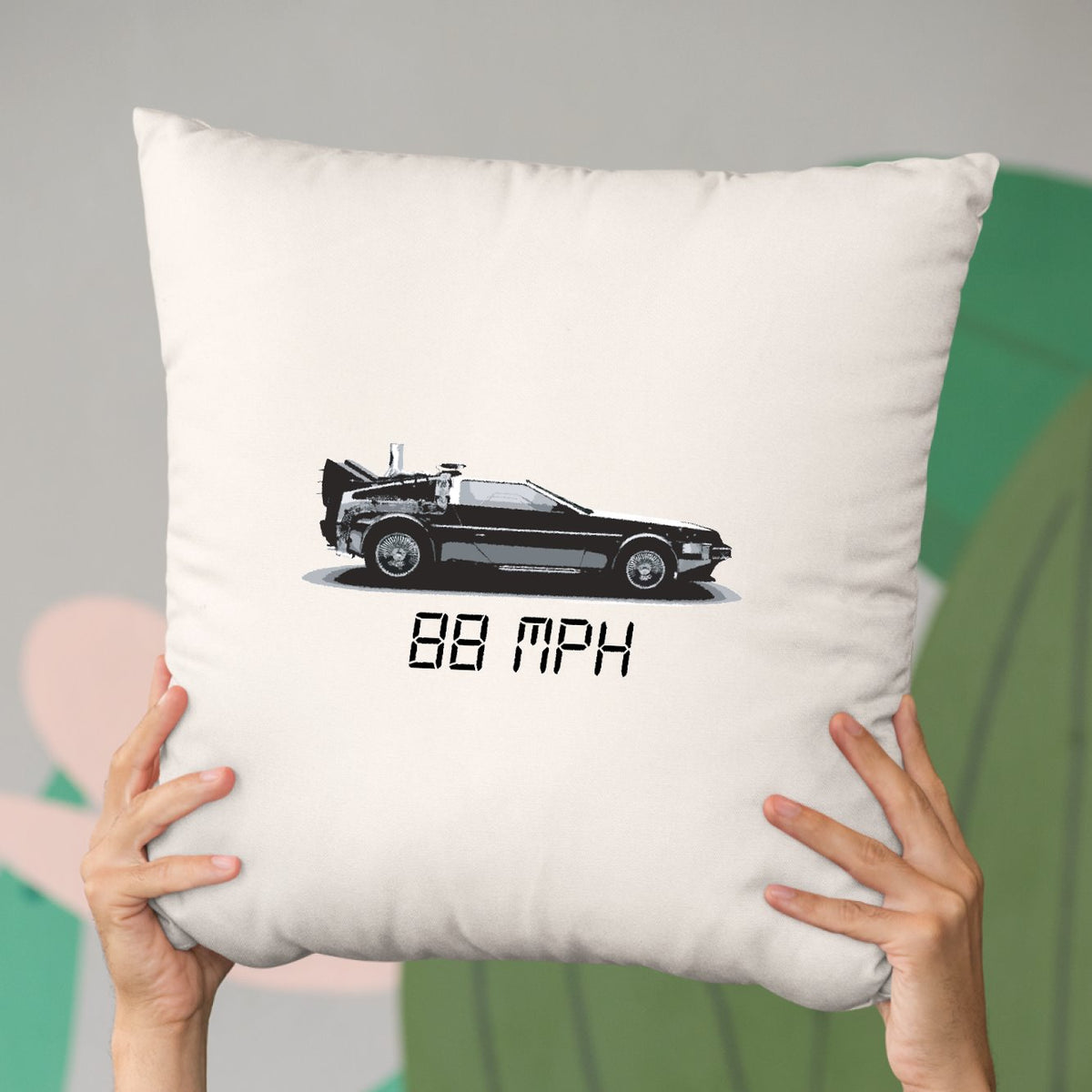 Coussin Delorean 88 MPH | Idée cadeau original